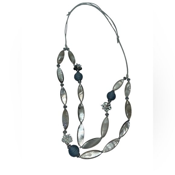 J. Jill | Jewelry | J Jill Elegant Silver And Blue Abalone Shell ...